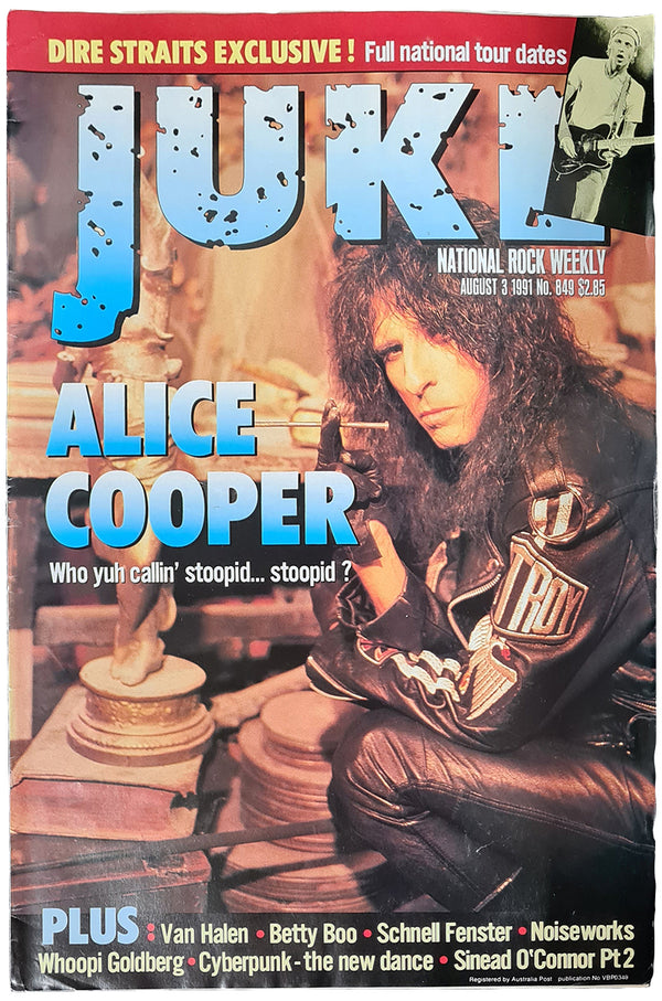 Juke 3rd August 1991 Issue 849 Alice Cooper On Cover Rare Records Au