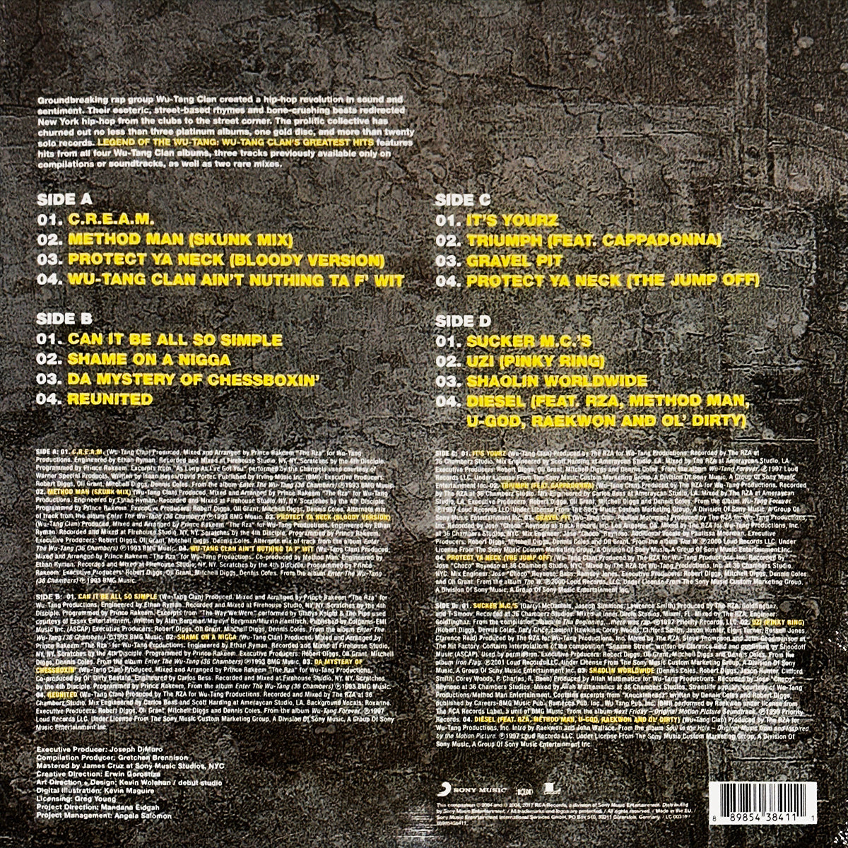Legend Of The Wu-Tang: Wu-Tang Clan's Greatest Hits - Rare Records Au