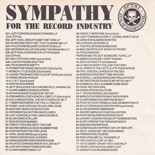 Scum - Rare Records Au