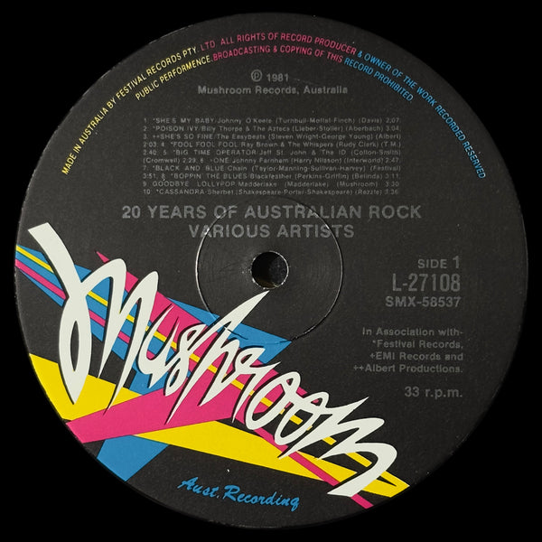 20 Years Of Australian Rock - Rare Records Au
