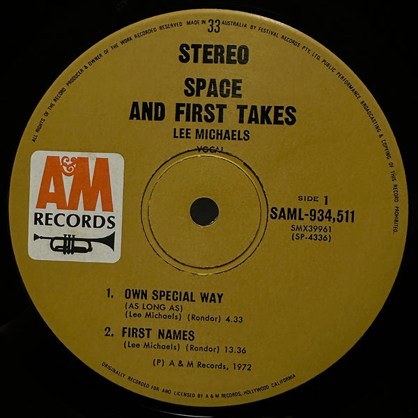 Space And First Takes - Rare Records Au