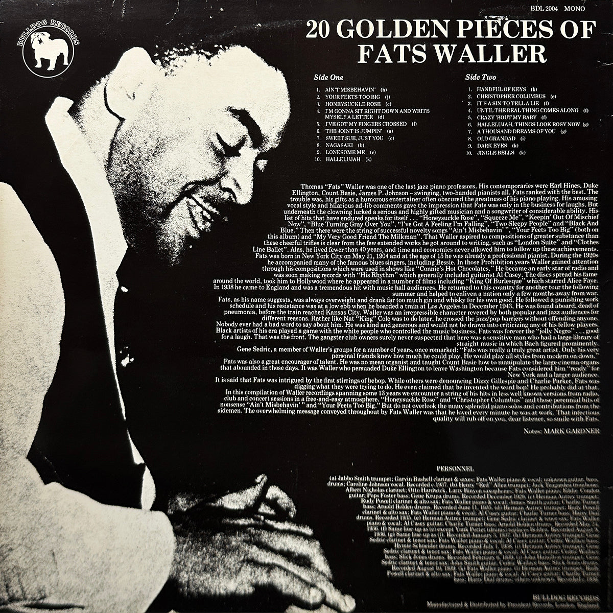 20 Golden Pieces Of Fats Waller - Rare Records Au