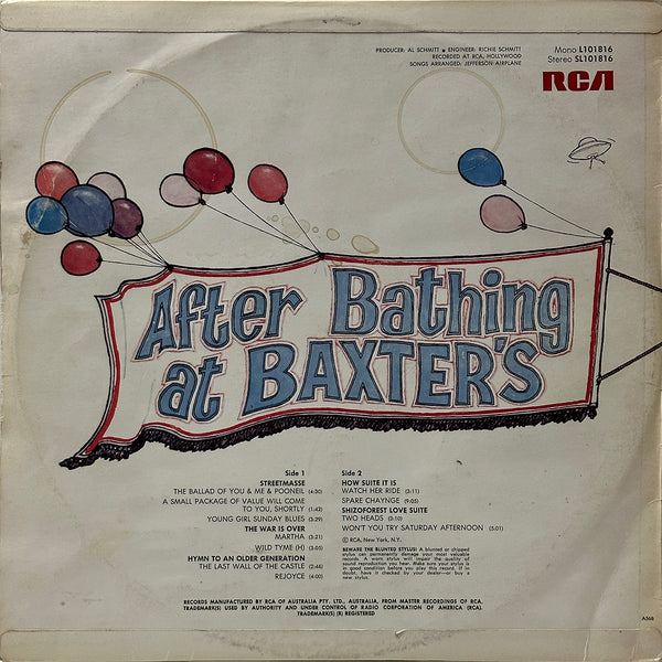 After Bathing At Baxter's - Rare Records Au