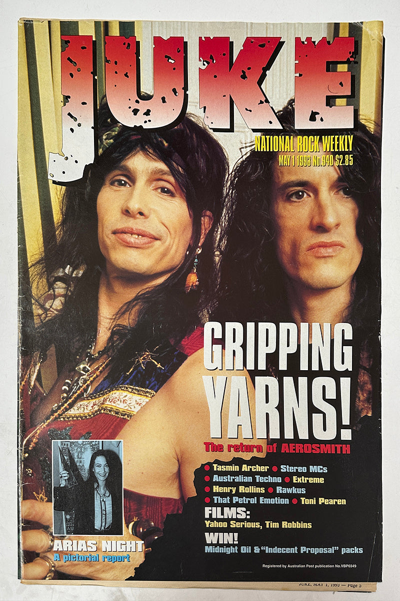 Juke - 1st May 1993 - Issue #940 - Aerosmith On Cover – Rare Records