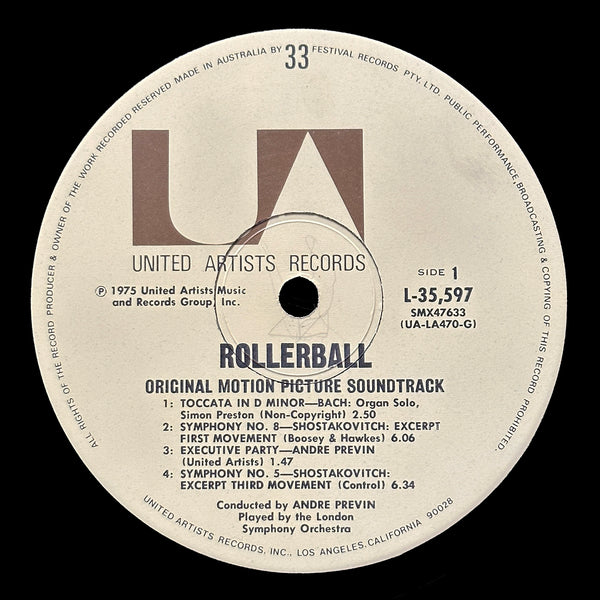 Rollerball (Original Soundtrack Recording) - Rare Records Au