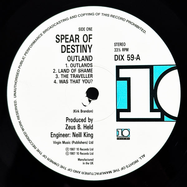 Outland - Rare Records Au