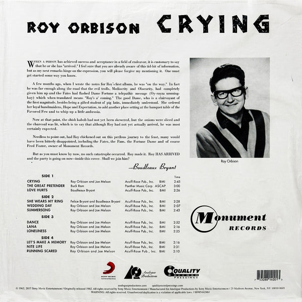 Crying - Rare Records Au