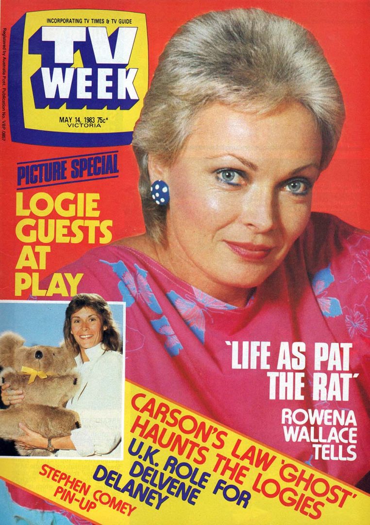 TV Week - 4th May 1983 - Rowena Wallace On Cover - Rare Records Au