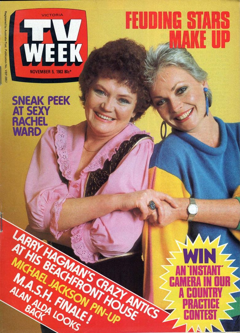 TV Week - 22nd October 1983 - Leila Hayes And Rowena Wallace Of Sons A ...