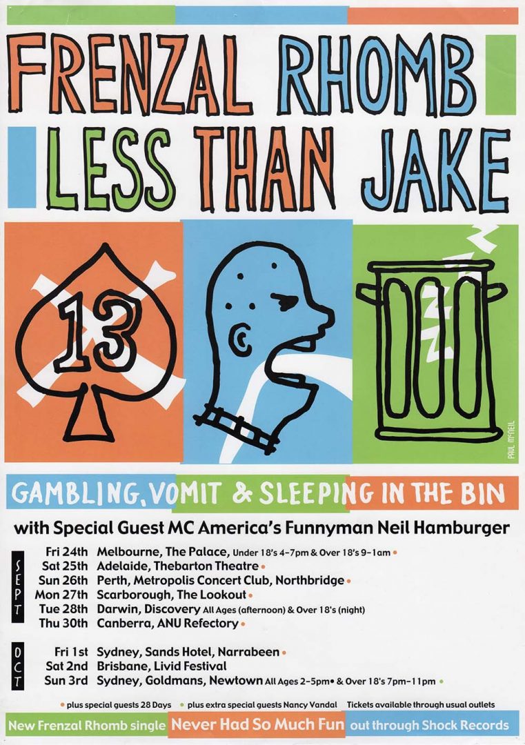 1999 Australia Tour Poster – Rare Records