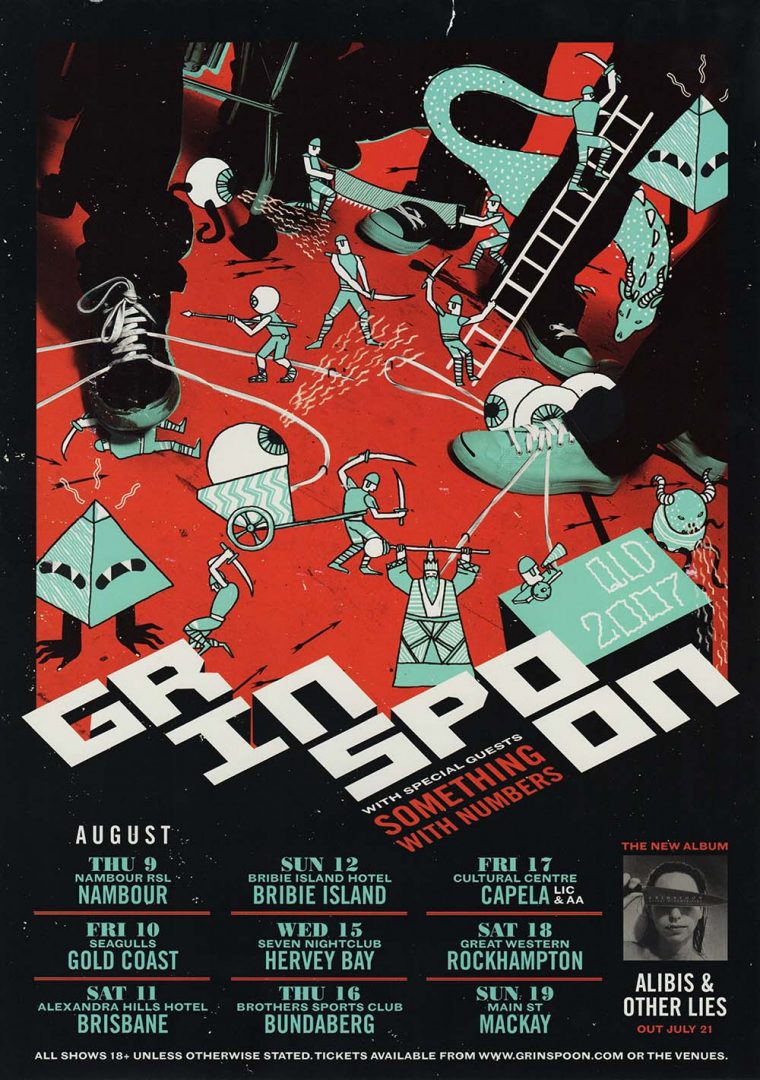 QLD 2007 Australian Tour Poster – Rare Records