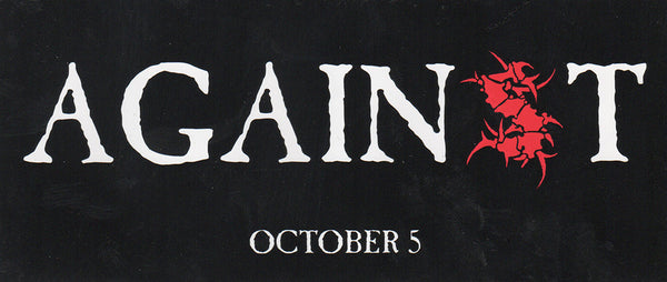 Against' Album Sticker - Rare Records Au