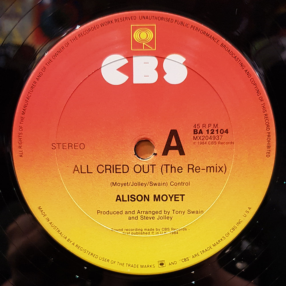 All Cried Out - Rare Records Au