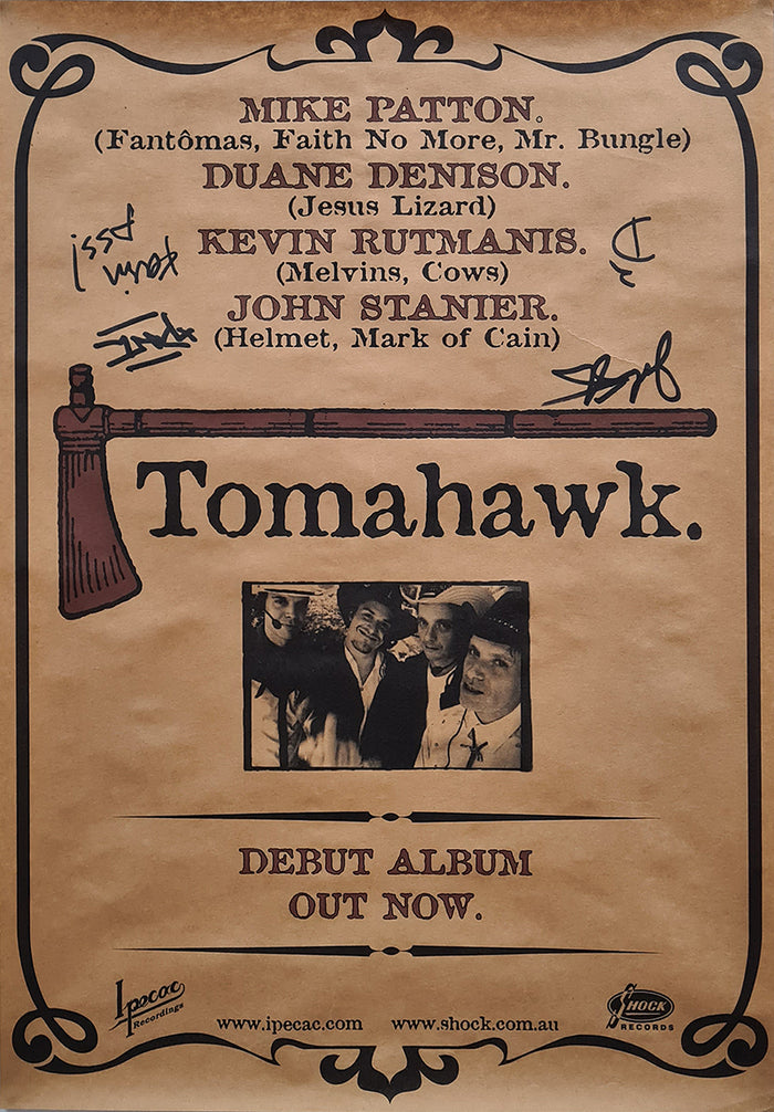 'Tomahawk' Poster – Rare Records