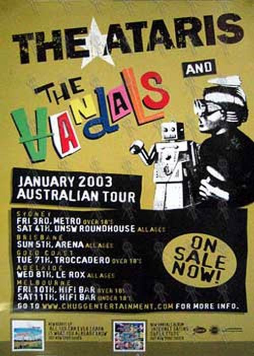 January 2003 Australian Tour Poster – Rare Records