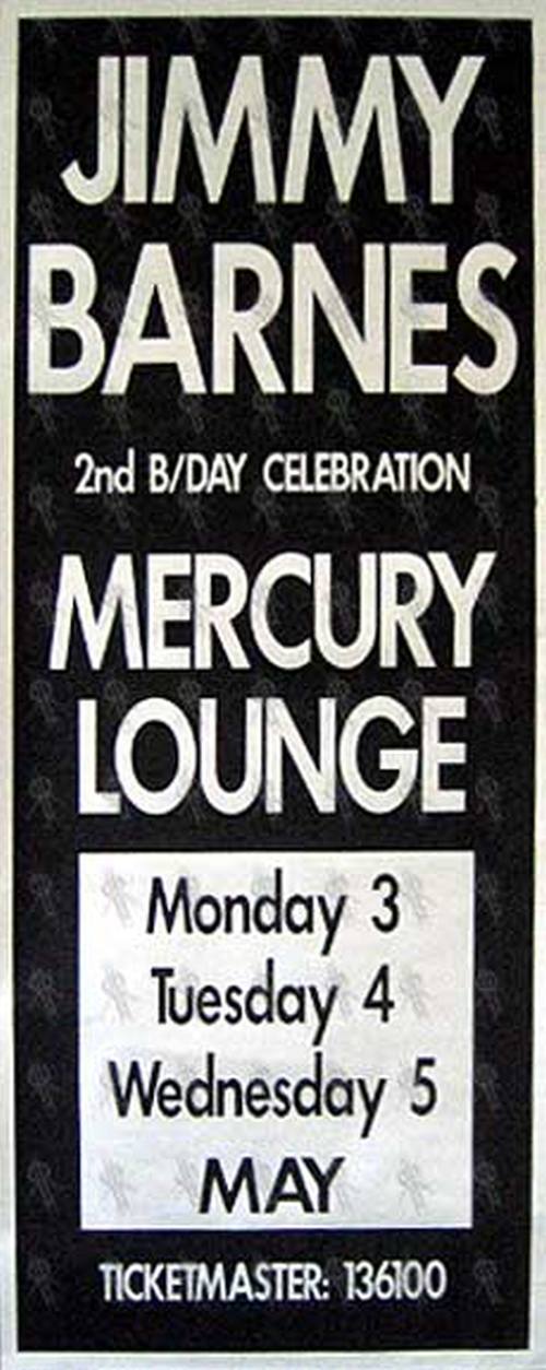 Mercury Lounge Gig Pole Poster - Rare Records Au