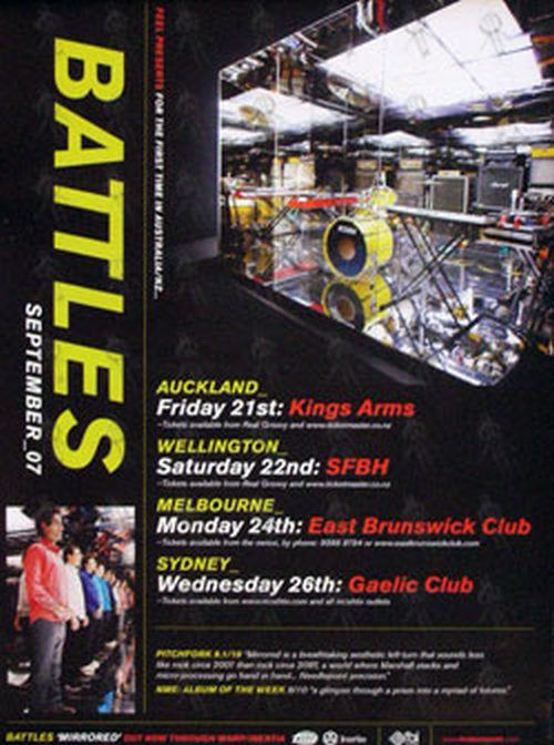 2007 Australian Tour Poster - Rare Records Au