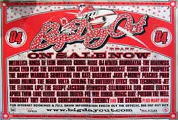 Big Day Out 2004' Festival Poster - Rare Records Au