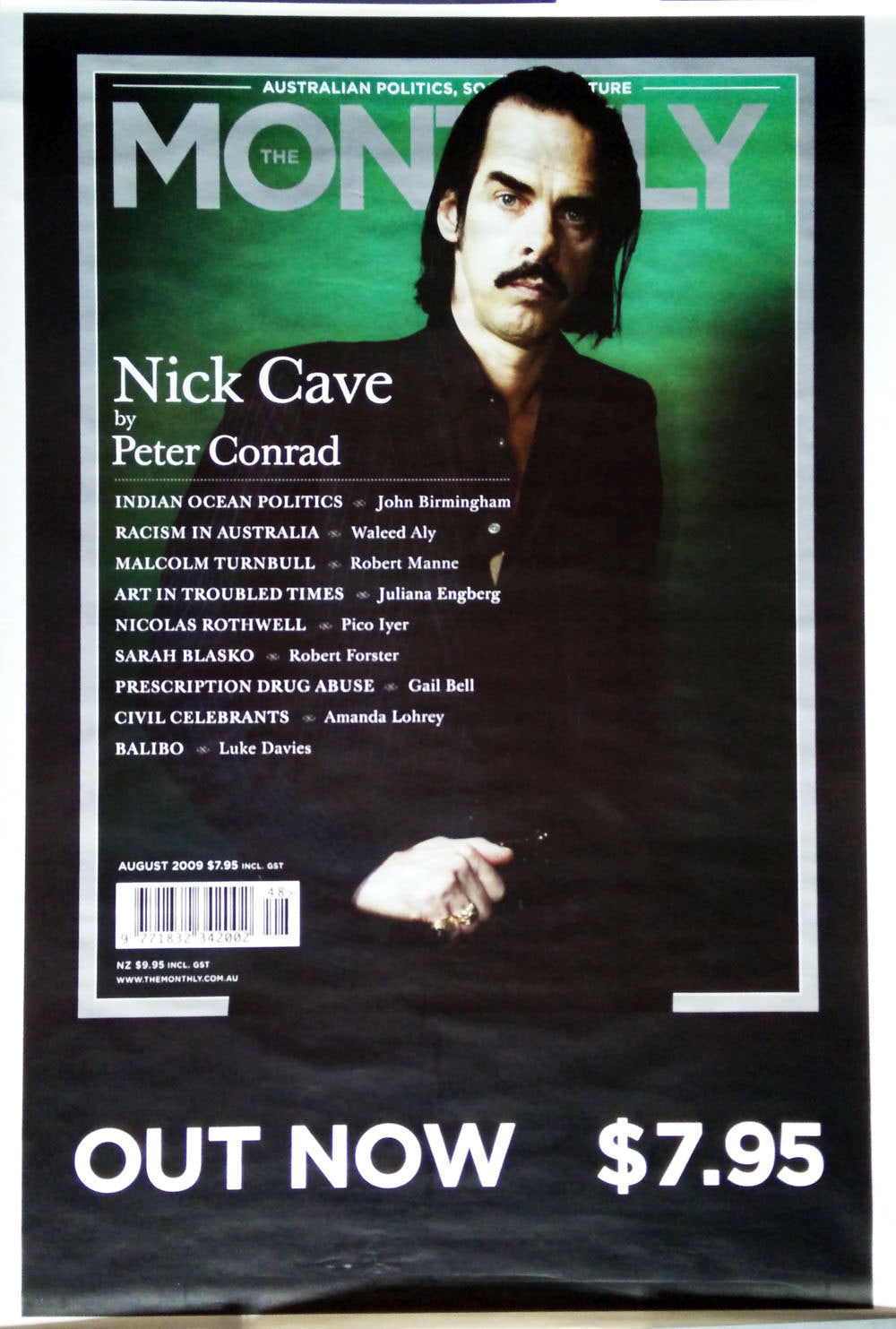 The Monthly Magazine Promotional Poster – Rare Records Au