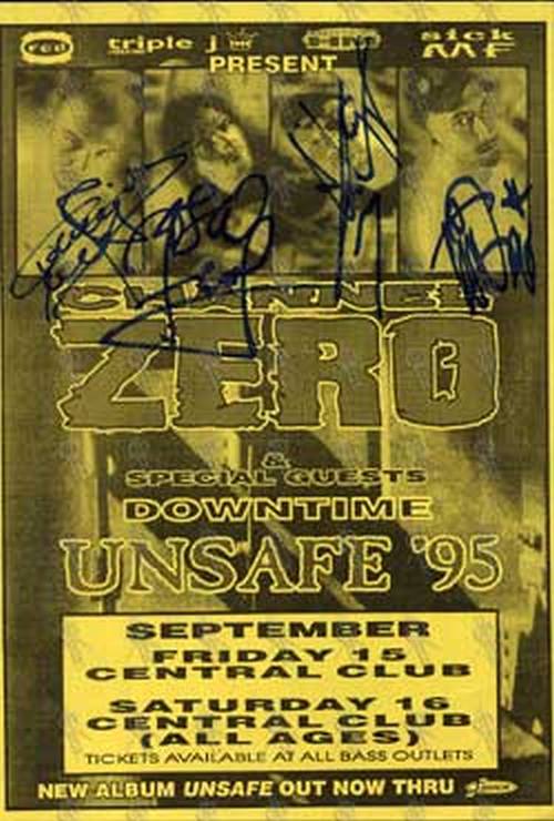 Unsafe Sept 1995 Tour, Central Club, Melbourne Flyer – Rare Records