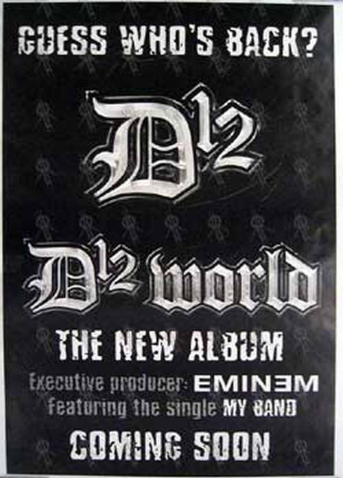 D12 World' Black And White Album Poster - Rare Records Au