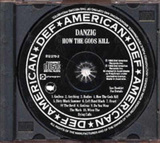 Danzig 3 - How The Gods Kill - Rare Records Au