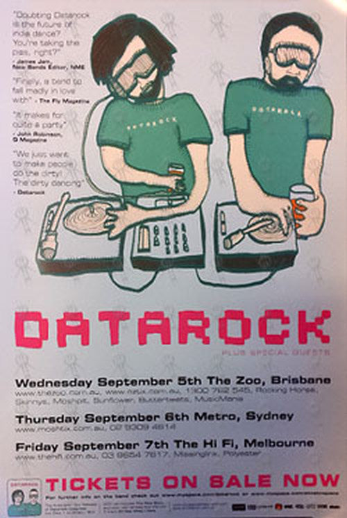 September 2007 Australian Tour Poster – Rare Records