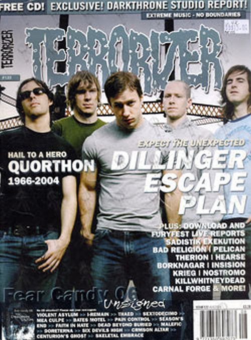 Terrorizer' - Issue 122, August 2004 - The Dillenger Escape Plan On Fr ...