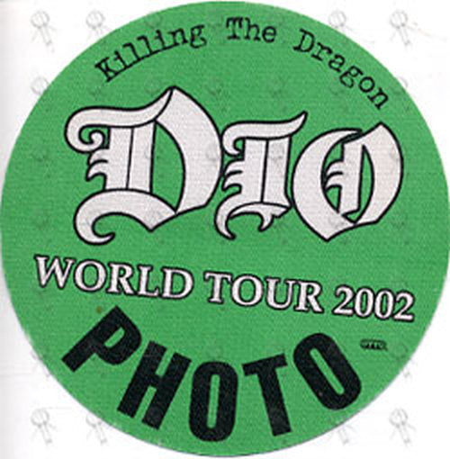 Killing The Dragon World Tour 2002 Green Photo Pass - Rare Records Au