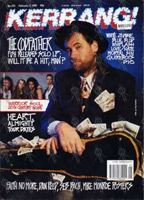 Kerrang!' - Feb 3rd, 1990 - Fish On Cover – Rare Records