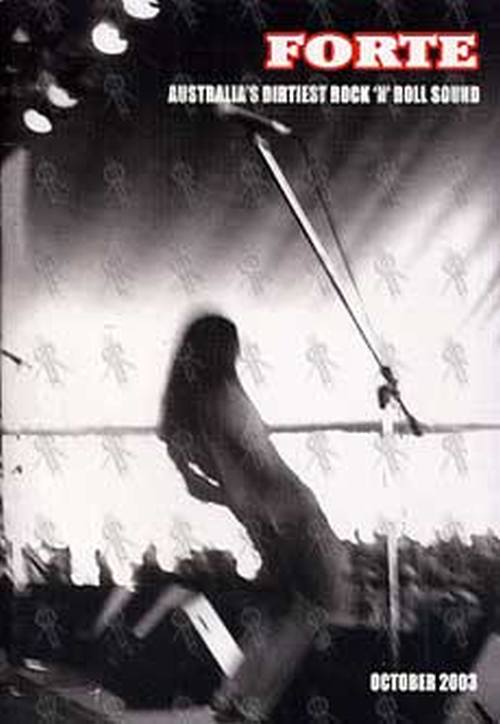 Forte- Australia's Dirtiest Rock 'N' Roll Sound' - October 2003 – Rare ...