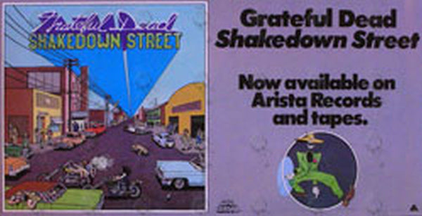 Shakedown Street' Album Banner Style Promo Poster - Rare Records Au
