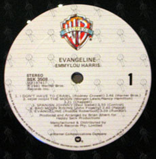 Evangeline - Rare Records Au
