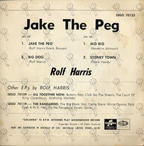 Jake The Peg - Rare Records Au