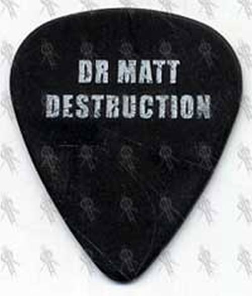 Black 'Dr. Matt Destruction' Guitar Pick - Rare Records Au