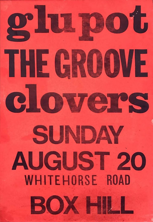 Glu Pot, Box Hill Town Hall, Melbourne, 20th August 1967 Show Poster ...