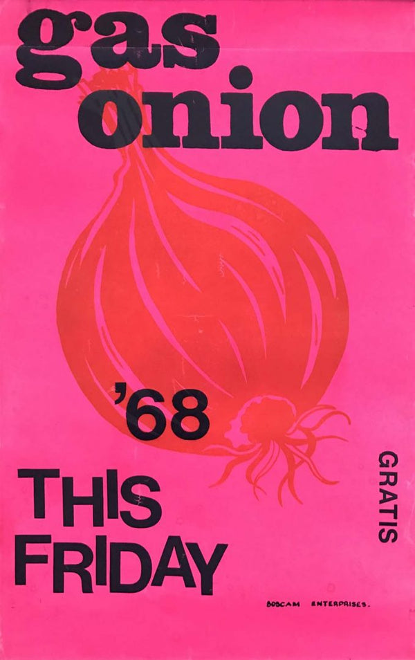 Gas Onion '68 Dance Poster - Rare Records Au