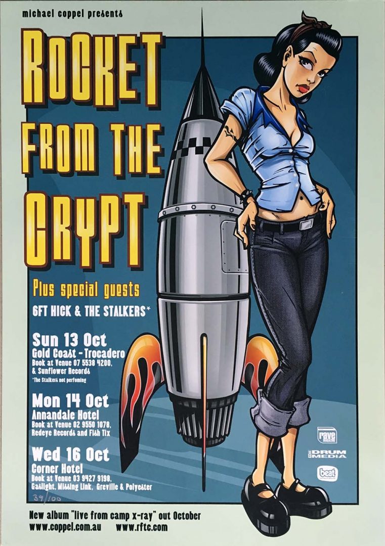 October 2002 Melbourne Tour Poster – Rare Records