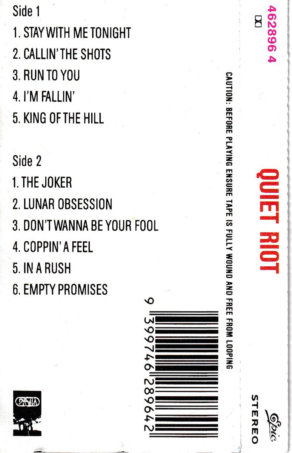 Quiet Riot Rare Records Au
