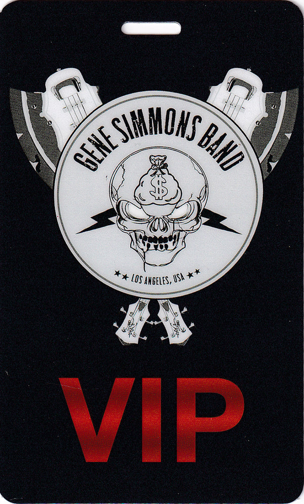 Gene Simmons Australian Tour VIP Laminate - Rare Records Au