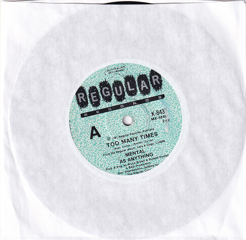 Too Many Times - Rare Records Au