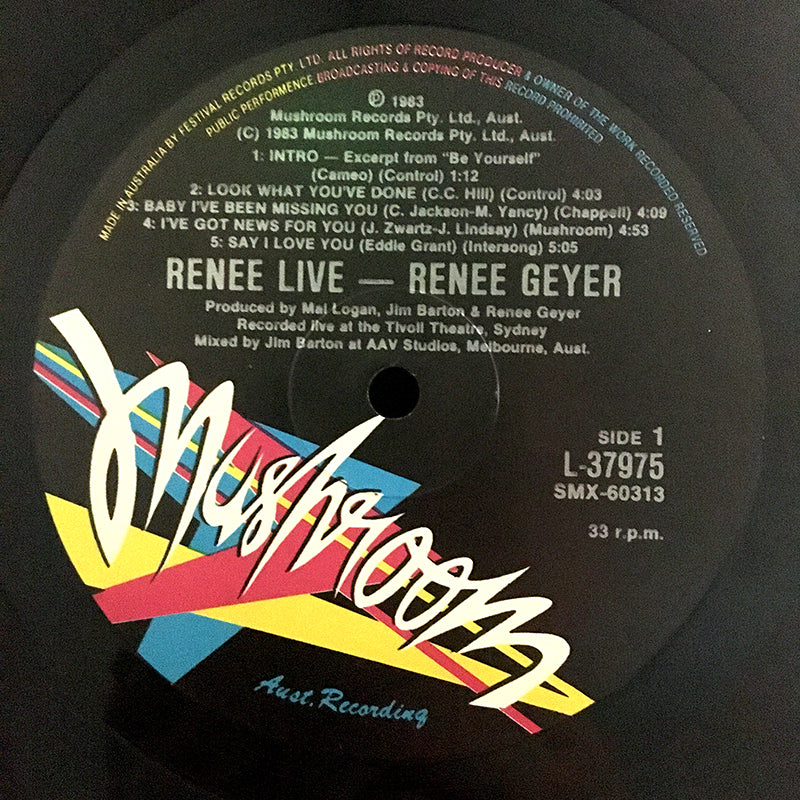 Renée Live - Rare Records Au