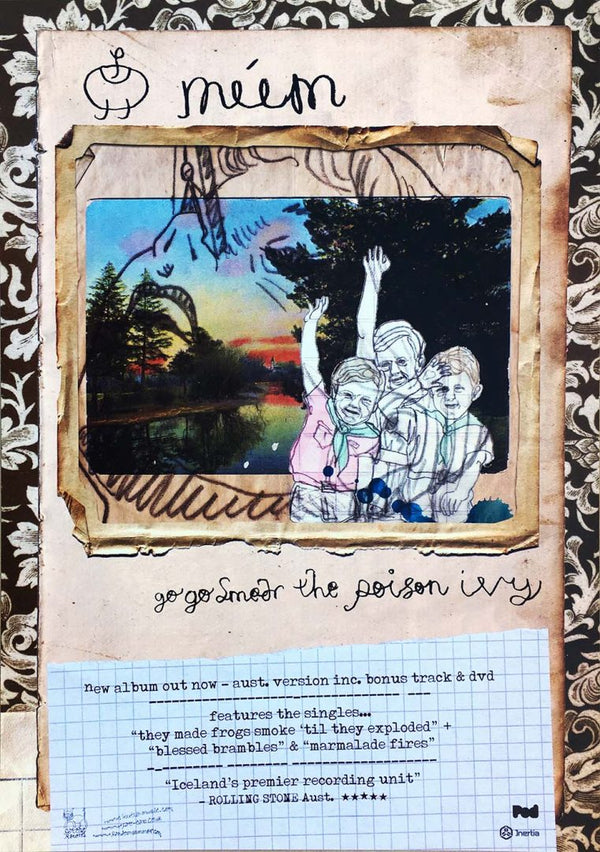 Go Go Smear The Poison Ivy Album Promo Poster - Rare Records Au