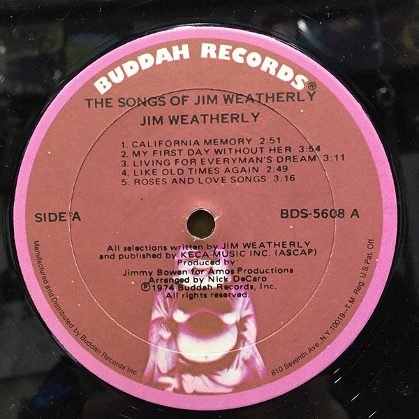 The Songs Of Jim Weatherly - Rare Records Au