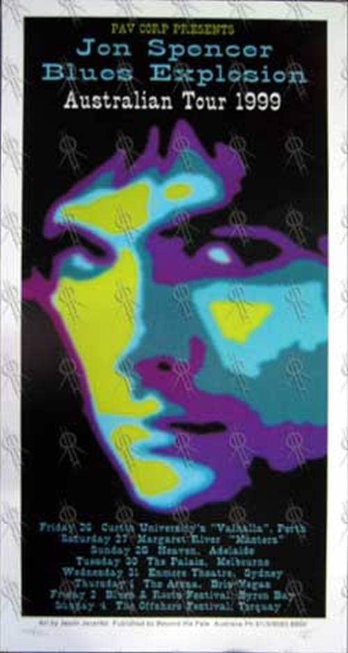 Australian Tour 1999 Poster - Rare Records Au