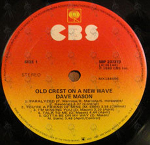 Old Crest On A New Wave - Rare Records Au