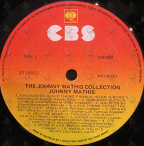 The Johnny Mathis Collection - Rare Records Au