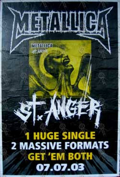 St. Anger' CD Single Poster - Rare Records Au
