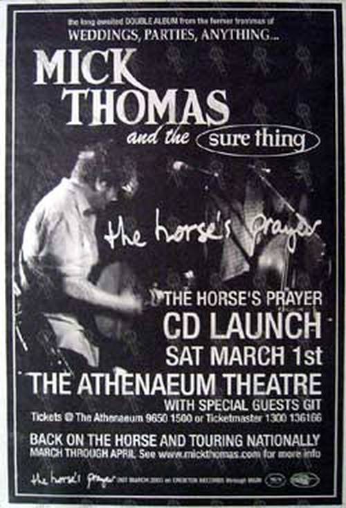 Athenaeum Theatre, Sat March 1st' Gig Poster - Rare Records Au