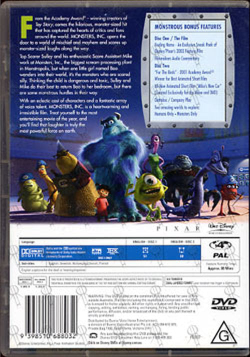 Monsters, Inc. - Rare Records Au